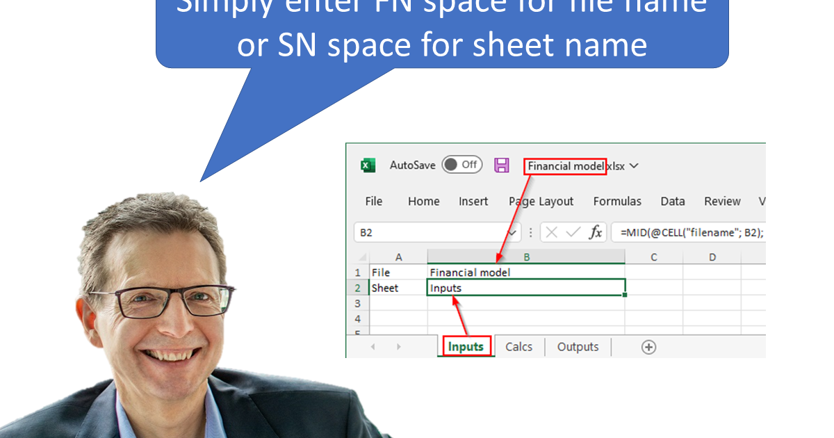 Easy-to-enter sheet and file name formulas – how2excel – lernen Sie ...